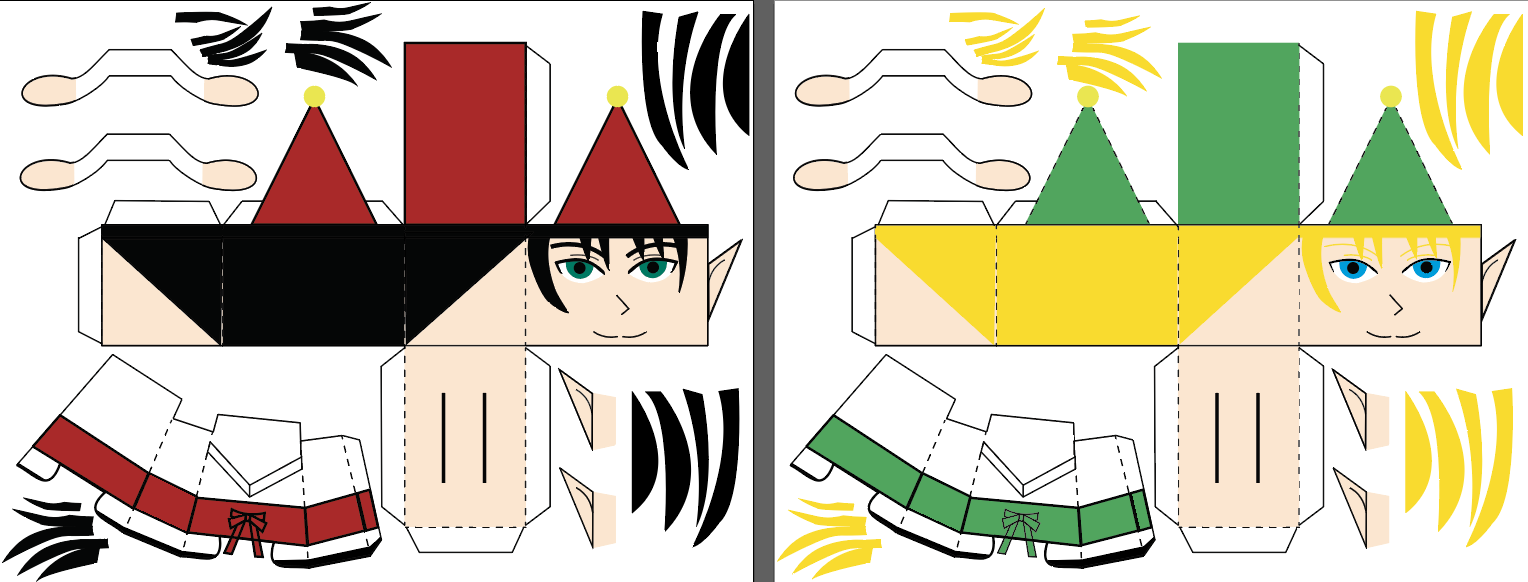 ANIME CHARACTERS PAPERCRAFT SCREENSHOT